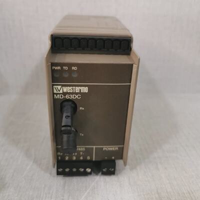Westermo MD63DC  MD63ST SINGEL 30710401 Fibre Optic Modem