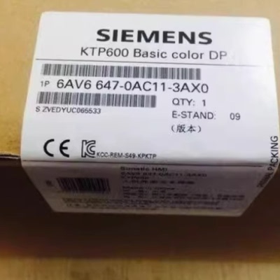 议价6AV66470AC113AX0西门子KTP600 6寸触控屏幕6AV6647-0AC11-3A