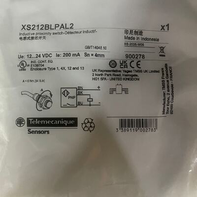 议价TE特勒美科（原施耐德）接近开关XS212BLPAL2全新原装正品特