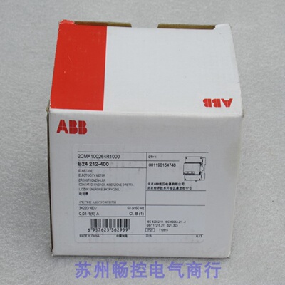 供应*现货销售*全新ABB电能表B24212-400 现货2CMA100264R1000*