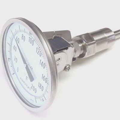NEW ASHCROFT 559TI0370B 5 BIMETAL THERMOMETER 0200 DEG F 559