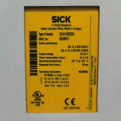SICKsick UE10-30S2D0德国西克安全继电器(亚飞商行）