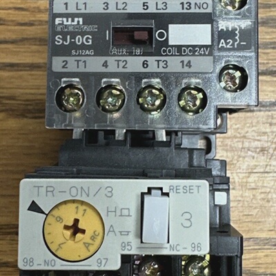 FUJI ELECTRIC SJ0GUL MAGNETIC CONTACTOR 24VDC WTR0N3 RELAY 7