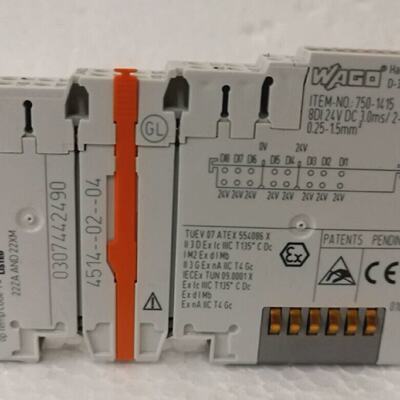 WAGO 7501415 8Channel Digital Input 24 VDC 3 ms 2Conductor C