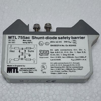 MTL 755AC MTL755ac ShuntDiode Sicherheit Barriere 3V 10