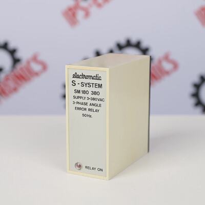 ELECTROMATIC SSYSTEM SM180380 RELAIS DERREUR DANGLE TRIPHAS