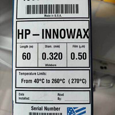 议价安捷伦19091N-216I色谱柱HP-innowax 60*0.32*0.5mm Agilent