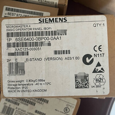 全新西门子Micromaster4操作面板型号6SE64议价