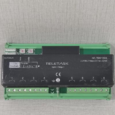 TELETASK TDS13502 AUTOBUS Relay interface 8x10A