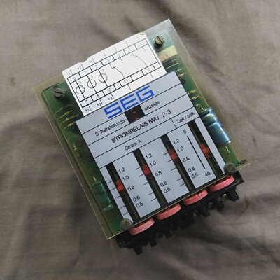 SEG Stromrelais IWU 23 Over Current Relay IWU23S FA76409089