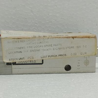 DSG Fire Sliding Door Locking Cylinder 92A00040 Type 1000014