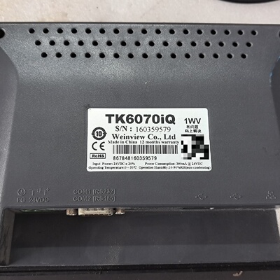 议价通触摸屏TK6070iQ1WV型号实物拍摄配件议价