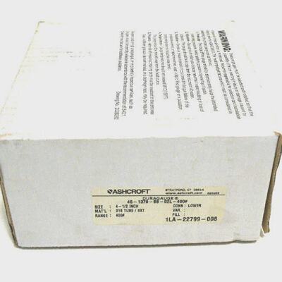 NEW ASHCROFT 451379SS02L400 DURAGAUGE 451379SS02L400