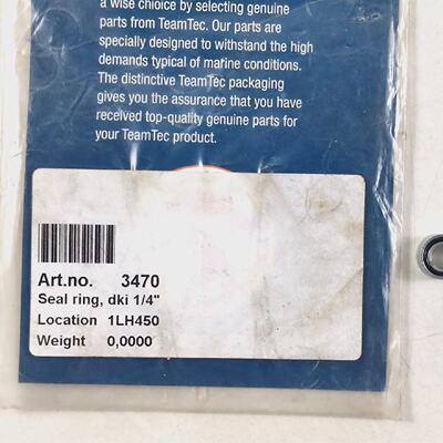Anello Di Tenuta 3470 Per Teamtec Confezione Da 2 Pz