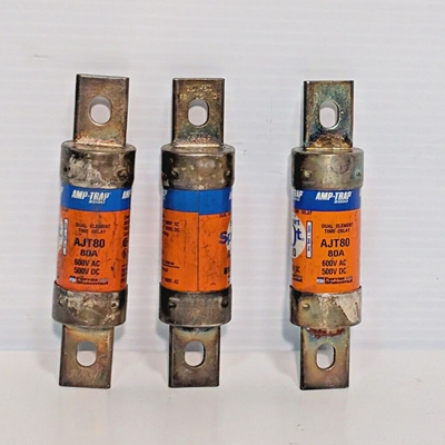 Lotof3:FerrazShawmutAmp-Trap2000AJT80,80AmpFuses