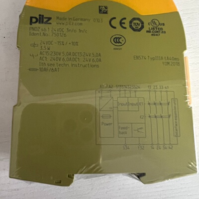 750126S6.1pilz安全继电器正品保证全新原-议价
