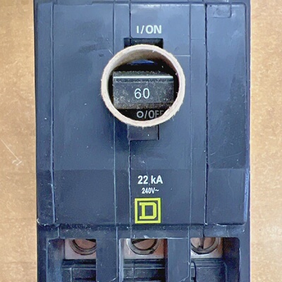 Square D QOB360VH  60A 240V 5060 Hz Bolton Circuit Breaker