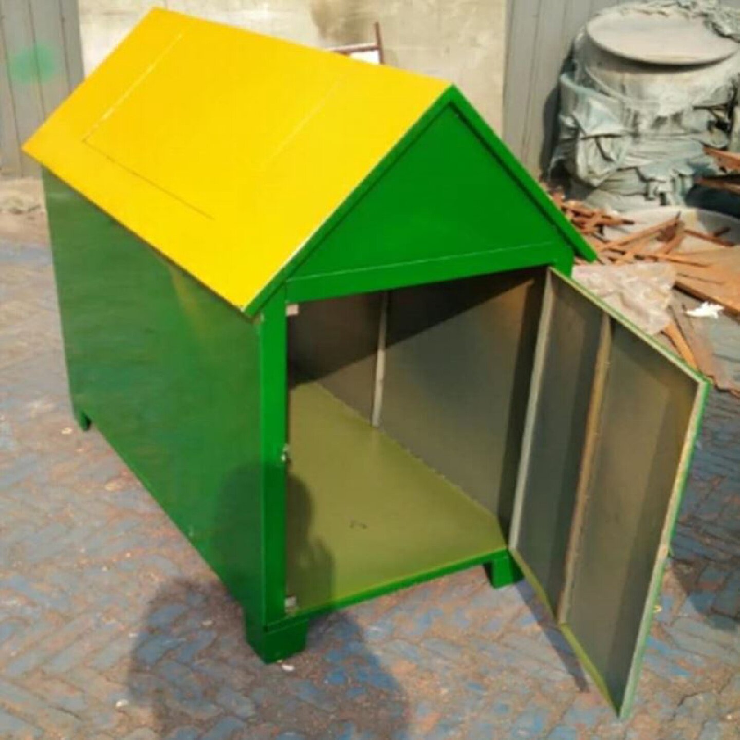 户外保洁箱铁皮垃圾屋大型保洁箱加厚金属垃圾桶环卫防火大垃圾箱