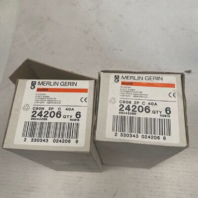 10 PC X SCHNEIDER Circuit Breaker Modular Multi 9  C60N Merl