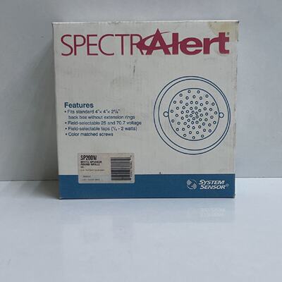 SPECTRALERT SP200W Weier Lautsprecher Runde Abdeckung UL
