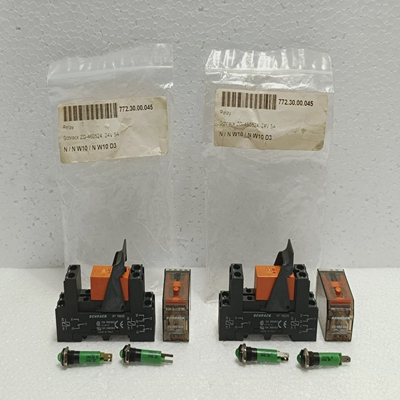 2SchrackZG46052424VAC继电器带RT78625插座和4x24VAC