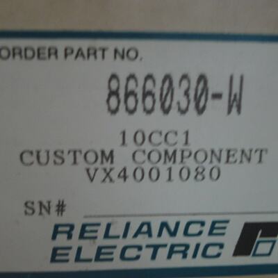 Nuovo RELIANCE ELECTRIC 866030W 10CC1 Personalizzato Compone