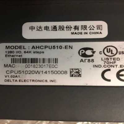 DELTA台达CPU模块AHCPU510-EN ~询价