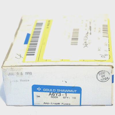 10 NEW GOULD SHAWMUT A6Y31 FUSES A6Y31