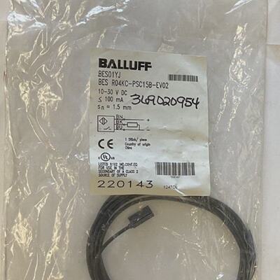 BALLUFF BES01YJ INDUCTIVE SENSOR PROXIMITY 1030VDC 1.5MM