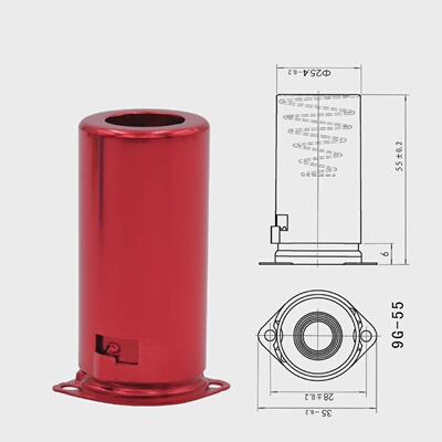 全铝罩瓷质小九脚电子管管座  此款可用于12AX7A/12AU7屏蔽罩