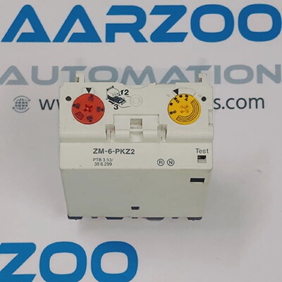 USED MOELLER ZM6PKZ2 TRIP MODULE RANGE 46A OVERLOAD PROTECTI