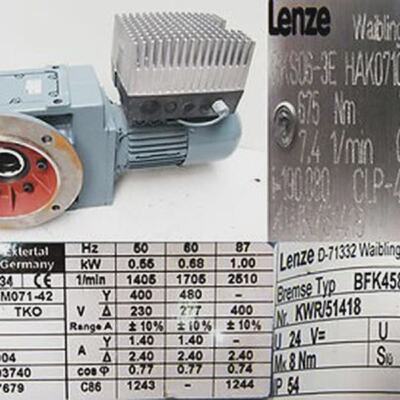 Lenze Servomotor MDXMA2MO7142Getriebe GKS063E  HAK071C42 052