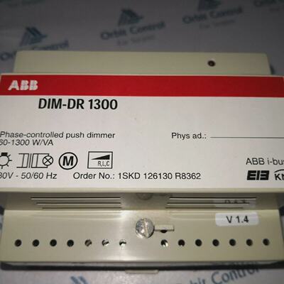ABB IBus DIMDR 1300 PhaseControlled Push Dimmer DIMDR1300
