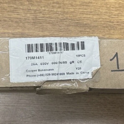 COOPER BUSSMANN 170M1411 25A 690V FUSE BOX OF 9 **NEW IN BOX