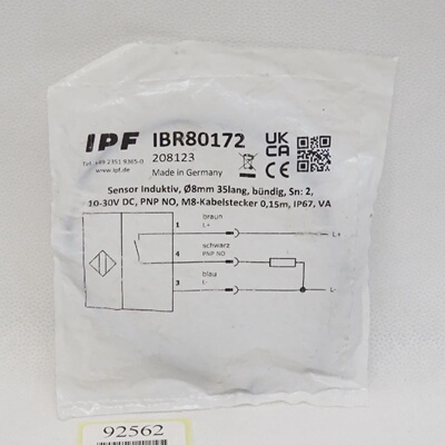 议价Ipf Electroc Sensor Induktiv Ibr80172  Neu Ovp适用