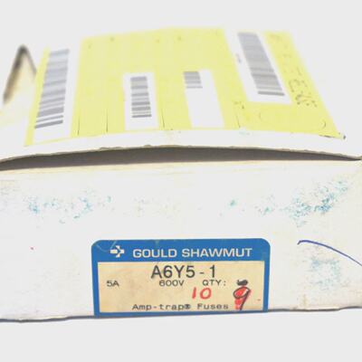 10 NEW GOULD SHAWMUT A6Y51 FUSES A6Y51