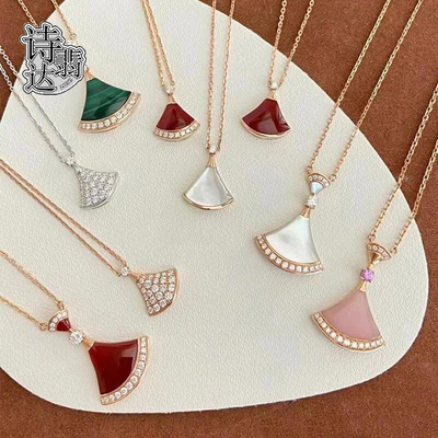 S925纯银小裙子项链女2025新款