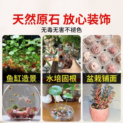 南京雨花石天然五彩原石玛瑙石鱼缸造景石子盆栽多肉铺面鹅卵石头