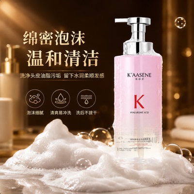 K’AASENE佳诗尼玻尿酸洗发水控油清爽蓬松保湿柔顺洗发露