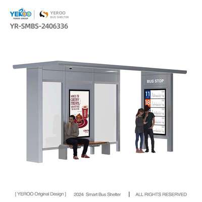 Wholesale Price Bus Shelter Urban Bus Stop with Lightbox