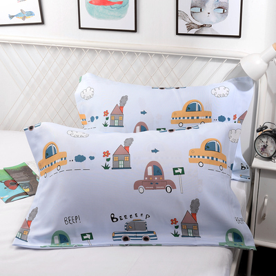 100%竹纤维凉感信封式枕套 夏季舒爽透气吸汗单人枕套尺寸48*74cm