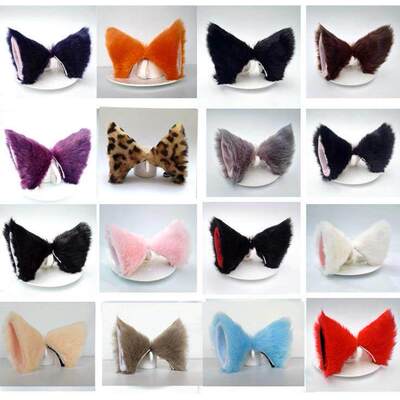 义乌市申亘电子商务商行动漫毛绒猫耳朵发夹猫女萌娘御姐萝莉COSP