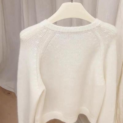 好货韩系chic高级感白色圆