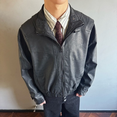 ATboa解构分割设计立领夹克男