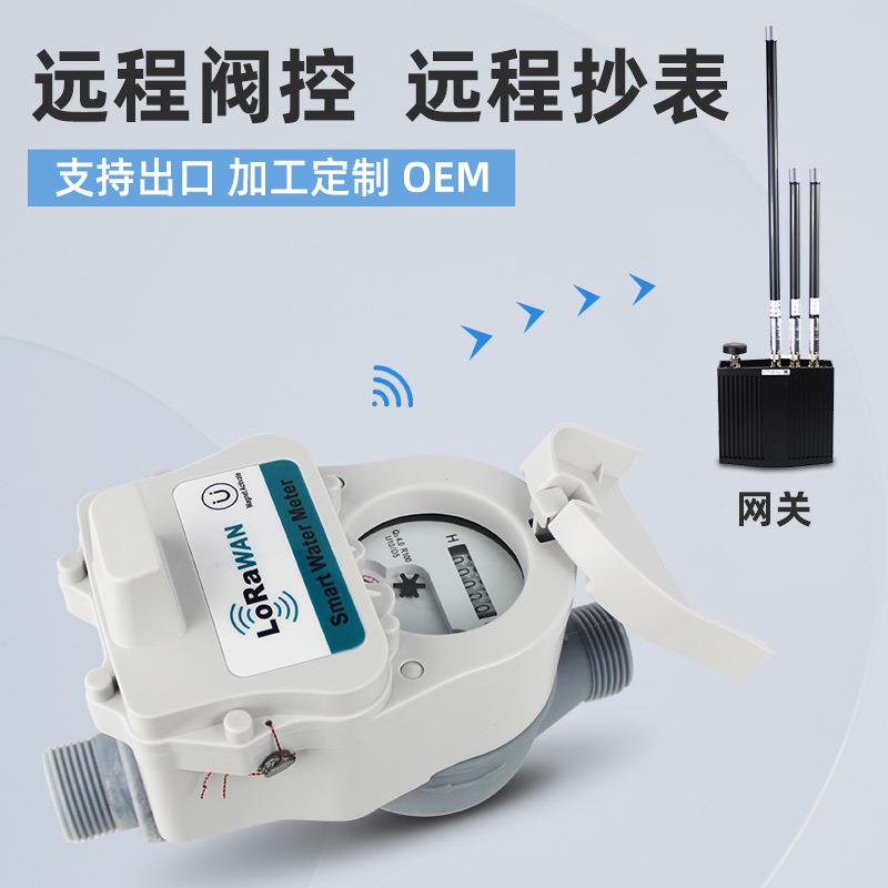 厂供多流速LORAWAN智能远传阀控水表无线付费自来水家用水表IP68