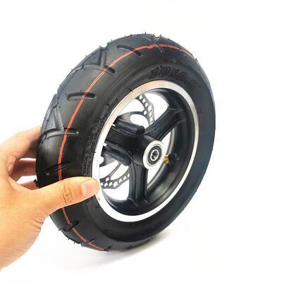 10寸代驾车电动滑板车轮子10x2.50真空胎整轮10x3.0充气胎总成