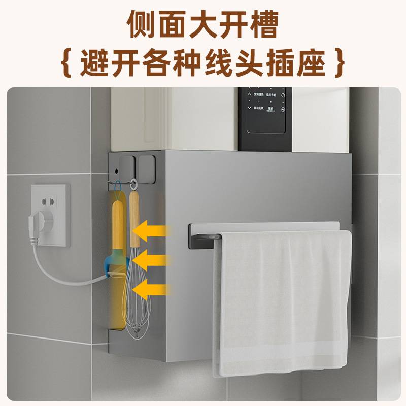 热水器遮挡罩开门洞洞板厨房置物架燃气管道装饰遮挡管线遮丑挡板