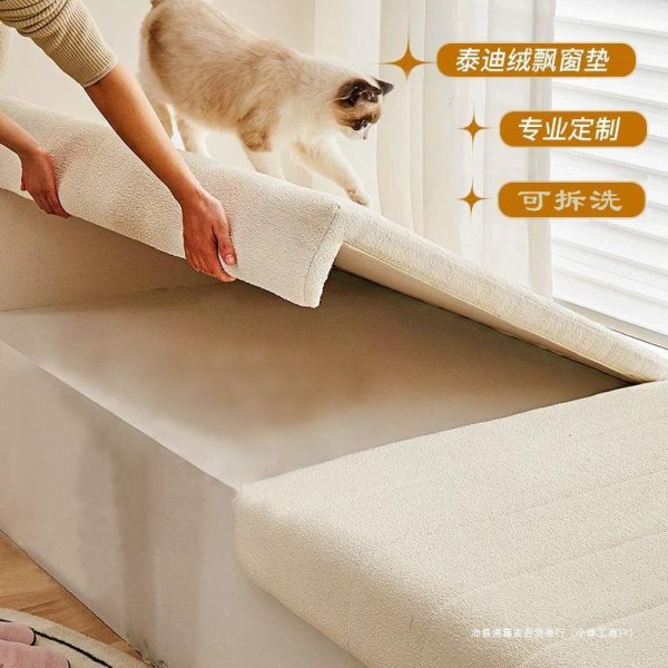 飘窗垫2023新款网红轻奢加厚阳台主卧坐垫泰迪绒窗台垫子其它棉