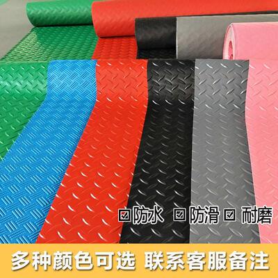 牛全工厂车VRA间cpv橡胶地垫大面津积铺防水防滑厨房商用地板胶室