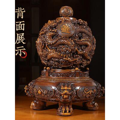 面石润九龙jxs-2024干坤顶招财摆，装客厅、老板、办公室件饰，公